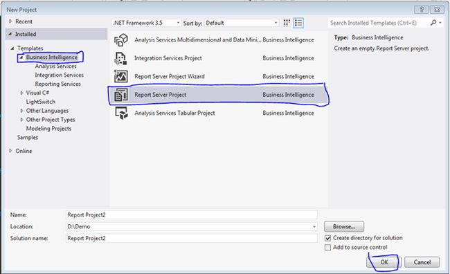 Create SSRS Report in SQL Server